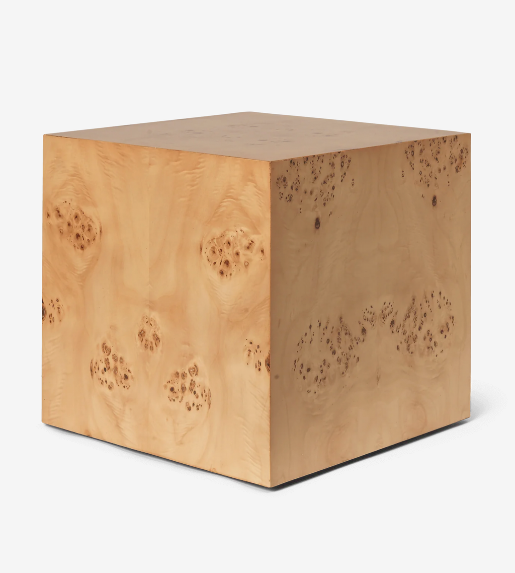 Burl Cube Side Table by Ferm Living | Shop designer homewares ...