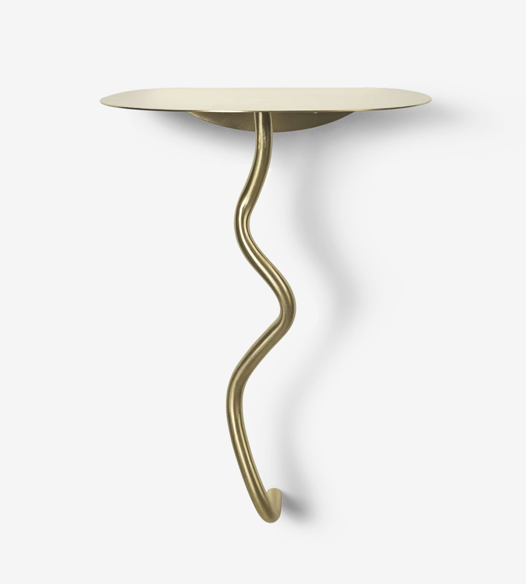 Curvature Wall Table - Brass by ferm LIVING | Shop designer homewares ...
