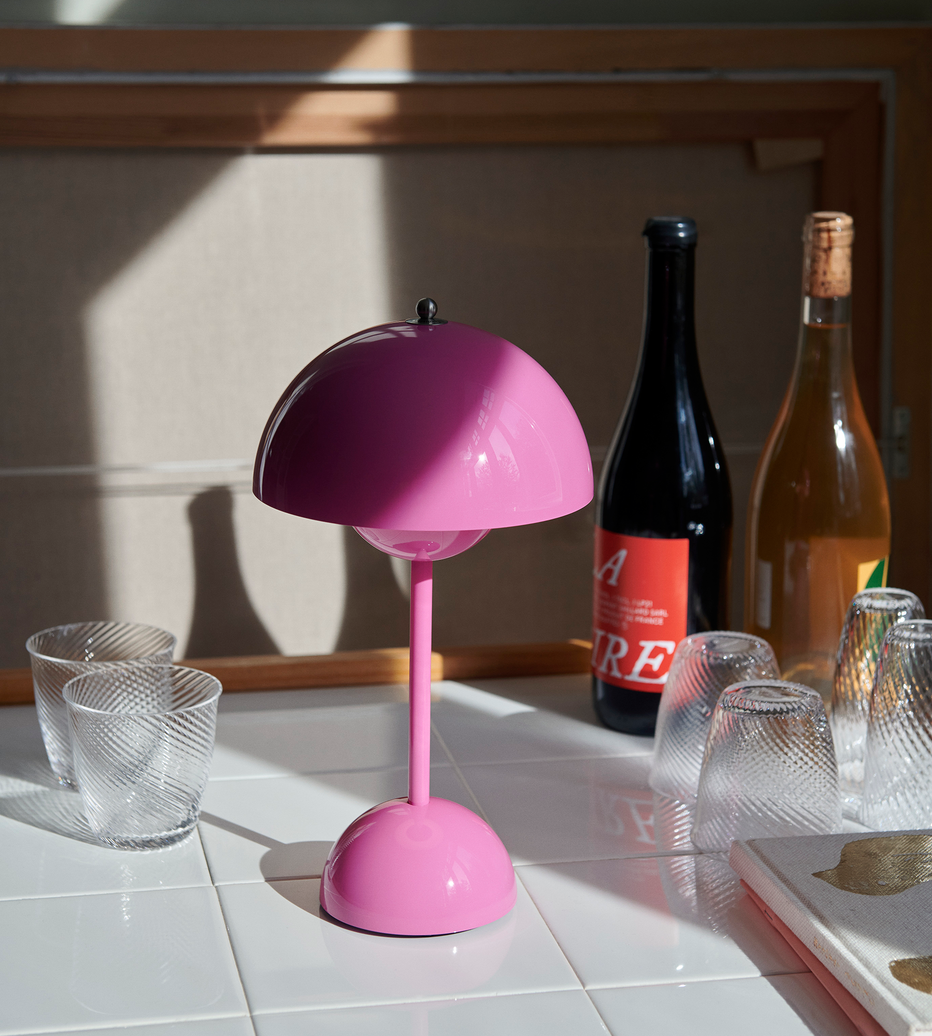 Flowerpot Portable Lamp VP9 - Tangy Pink by &Tradition | Shop designer ...