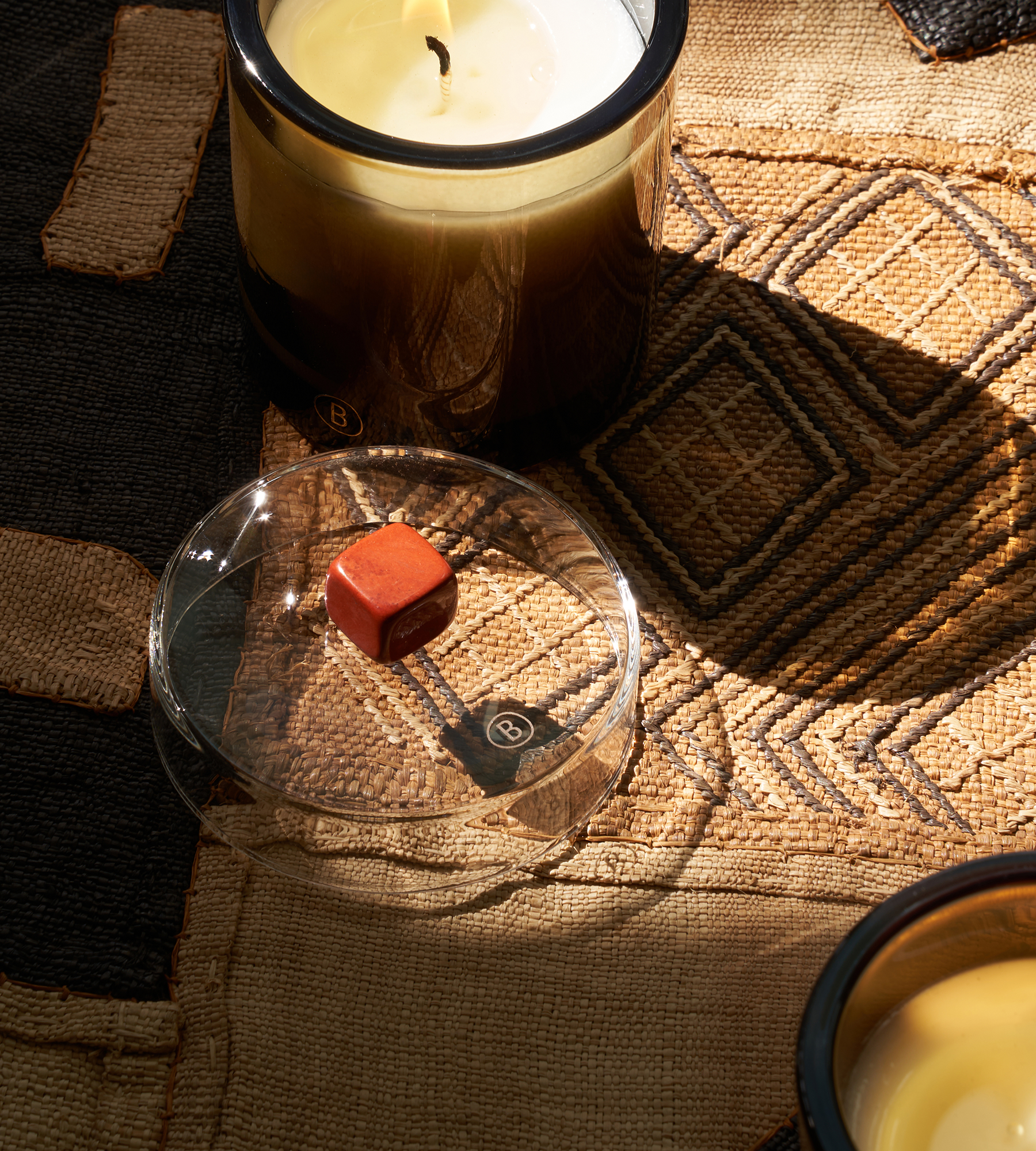 Glass Candle Lid - Red Jasper by Black Blaze | Shop designer homewares ...