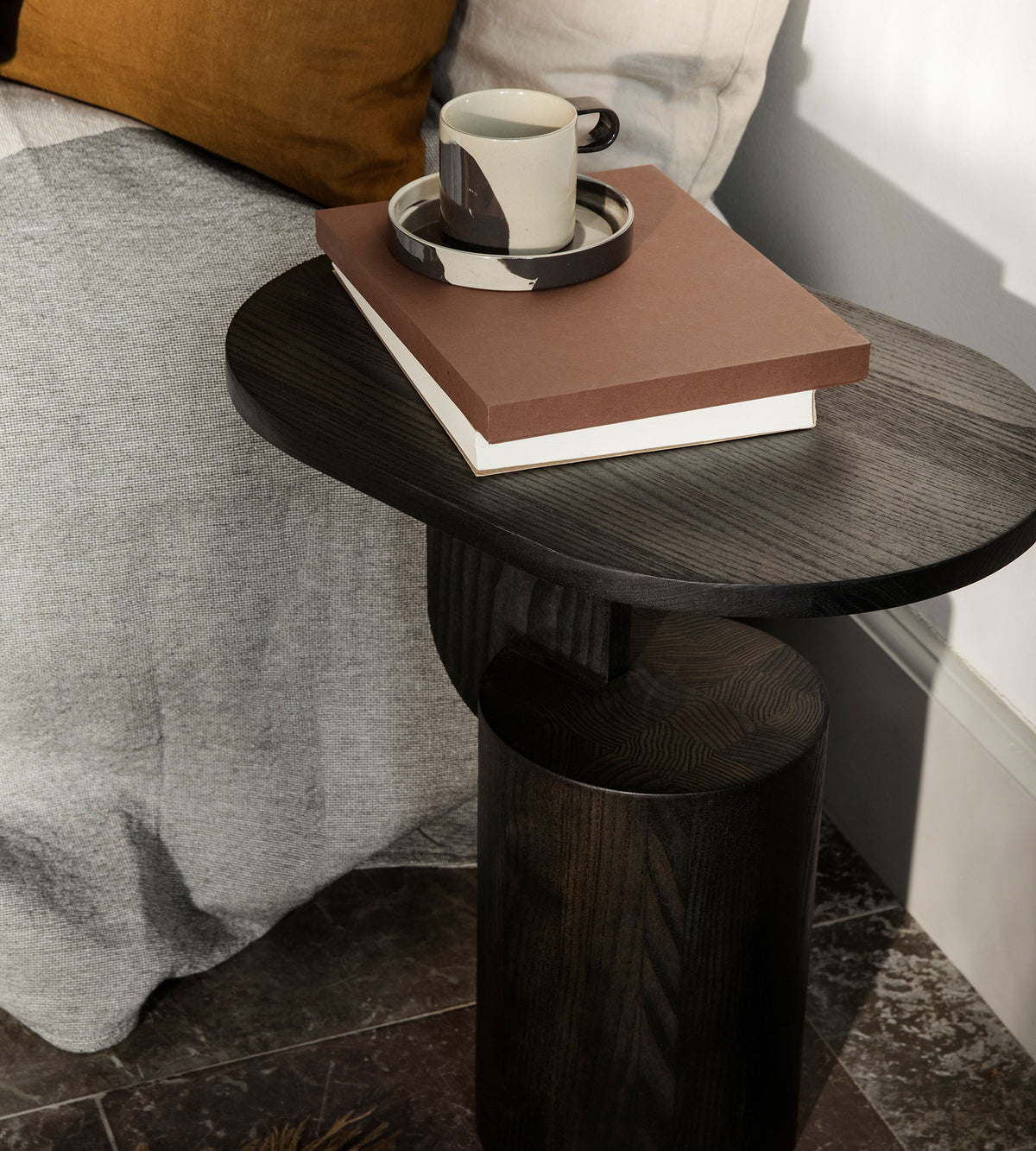 Insert Side Table - Black Stained Ash by ferm LIVING | Shop designer homewares, furniture and ...