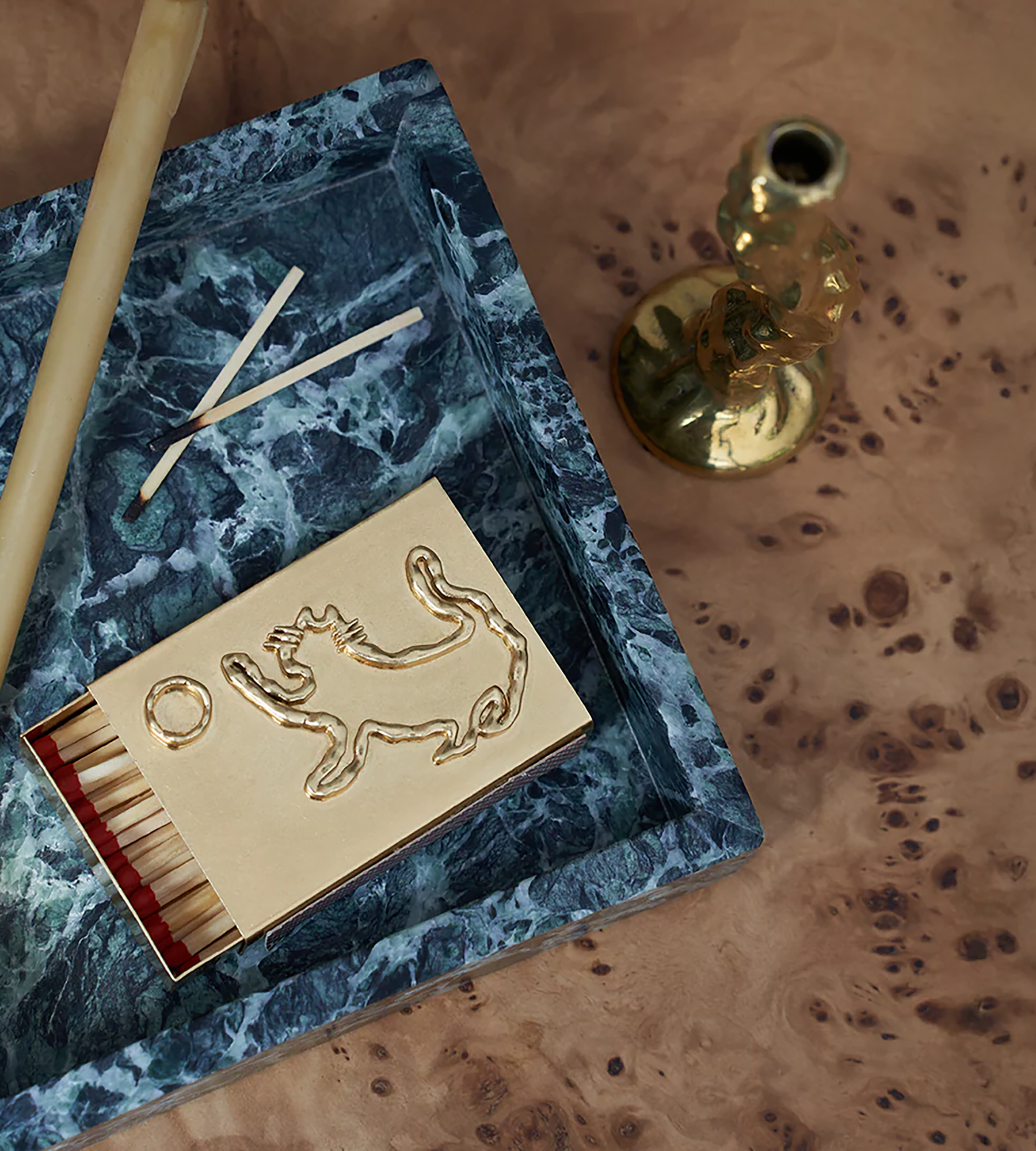 Mews Matchbox - Gold by Black Blaze | Shop designer homewares, candle ...