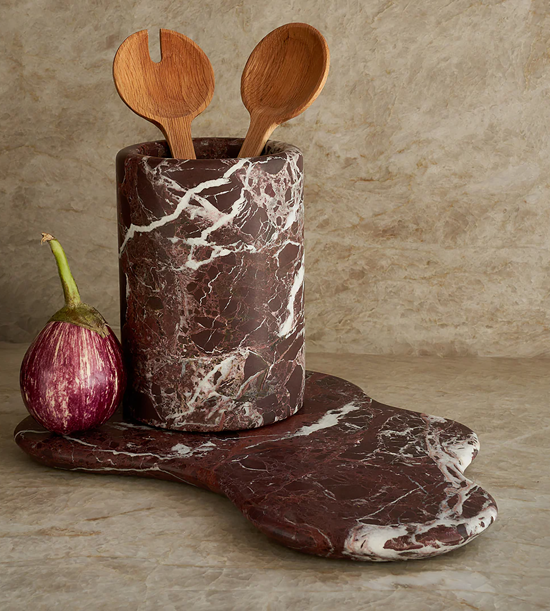 Oasis Marble Serving Platter - Rosso Levanto by Black Blaze | Shop ...