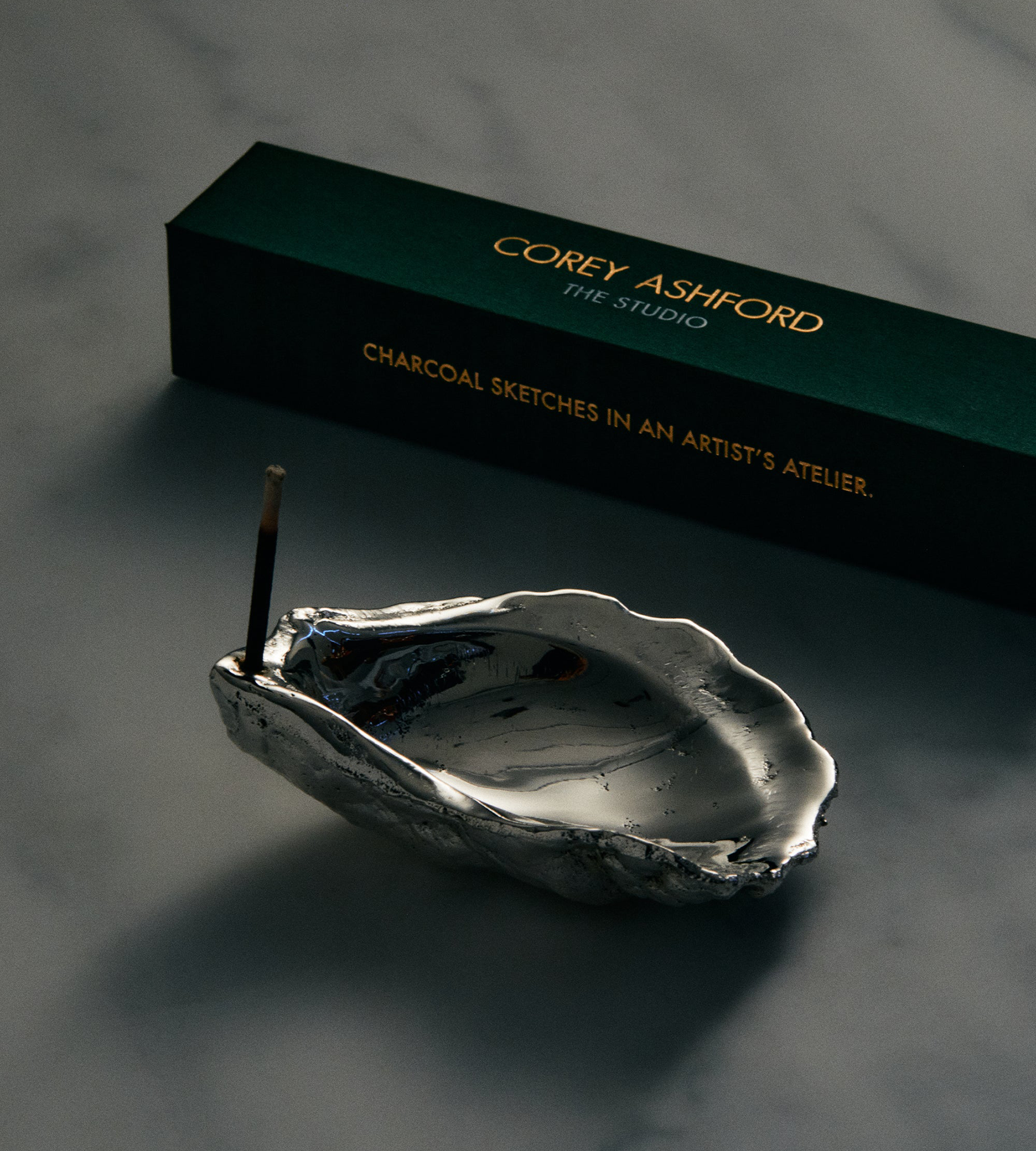 Oyster Incense Holder - Silver by Corey Ashford | Shop designer ...