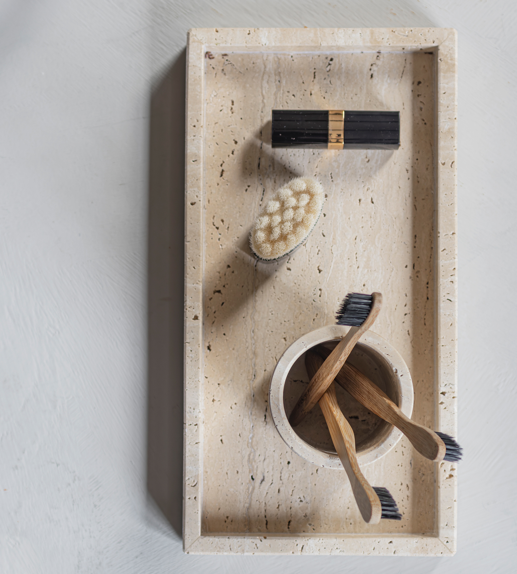 Travertine Tray Medium - Linen by Mette Ditmer | Shop designer ...
