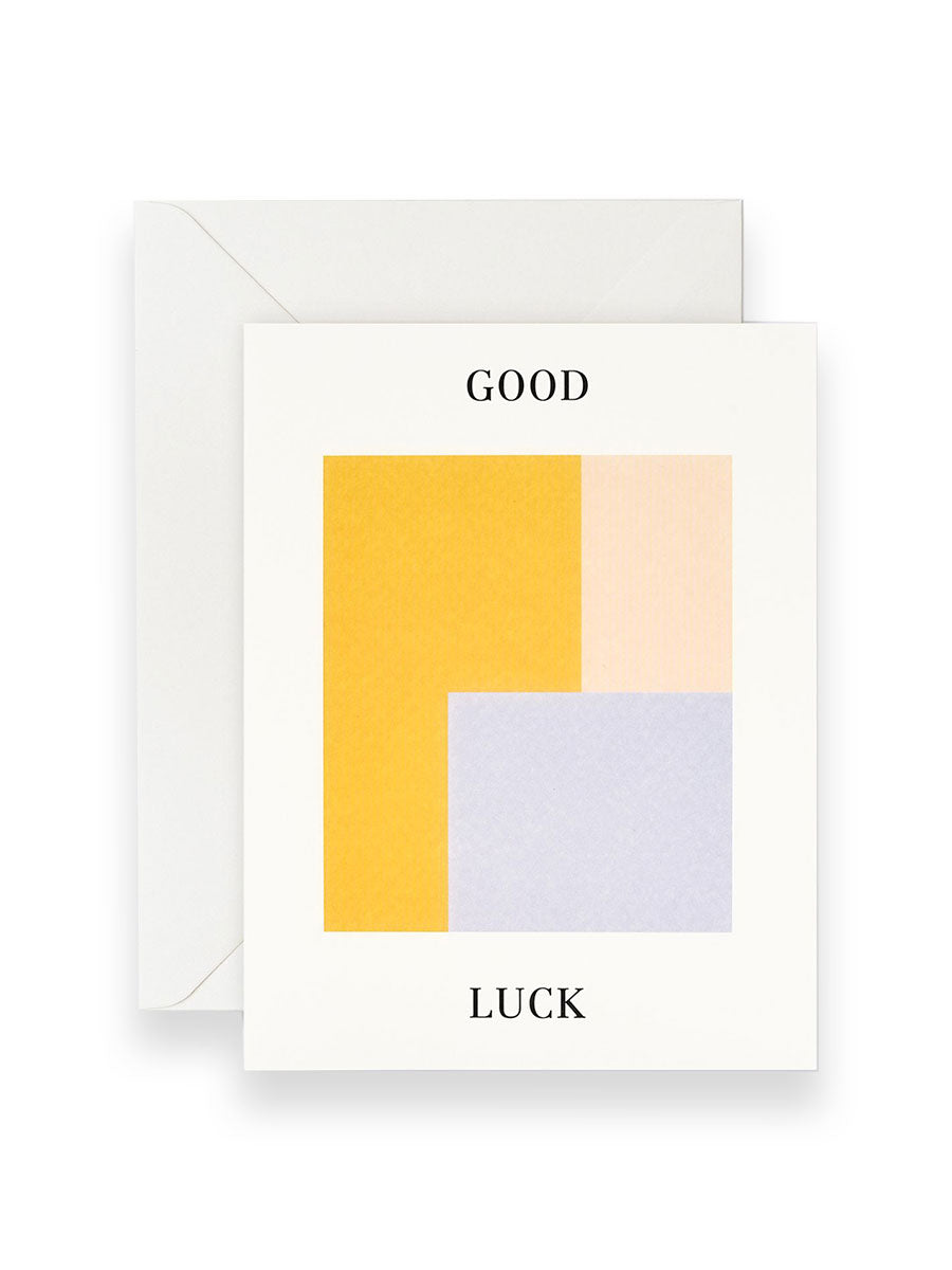 Good Luck Cubic Greeting Card by Lettuce | Shop designer homewares and ...