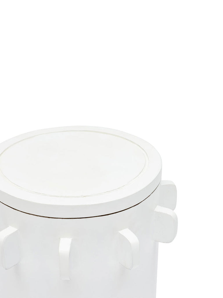 Umi Suar Side Table - White | Shop designer homewares and side tables online | Mecque Australia